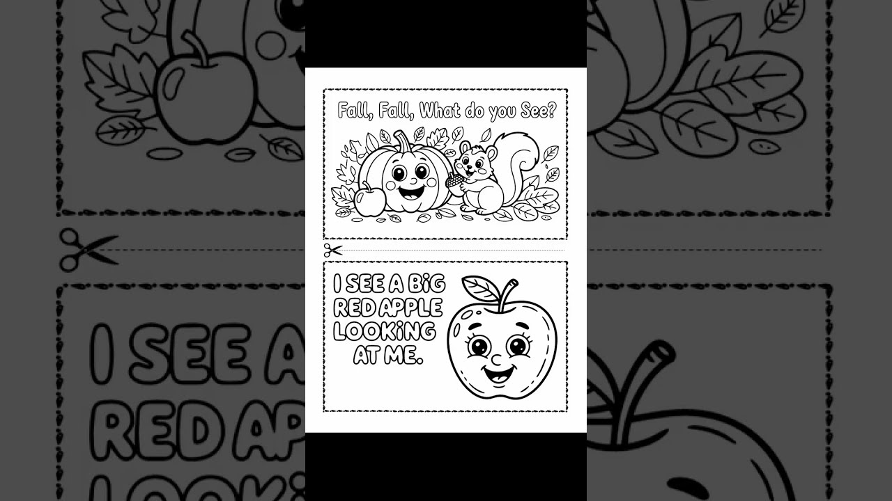 Fall, What Do You See Emergent Reader – Reading and Coloring Activity