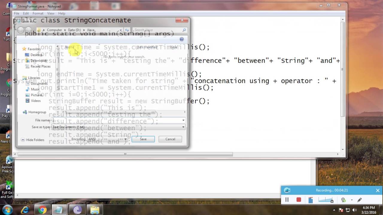 Write A Java Program To Optimize String Concatenation 40