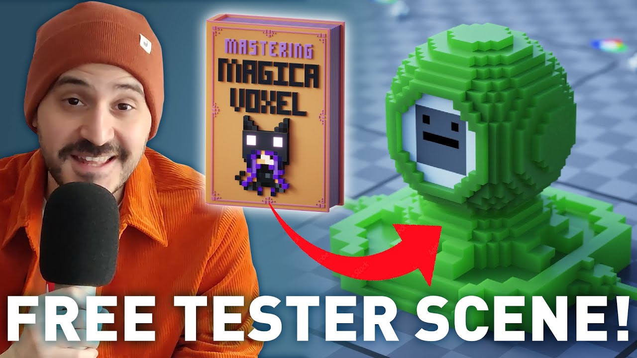 Free Magicavoxel Shader Ball scene!