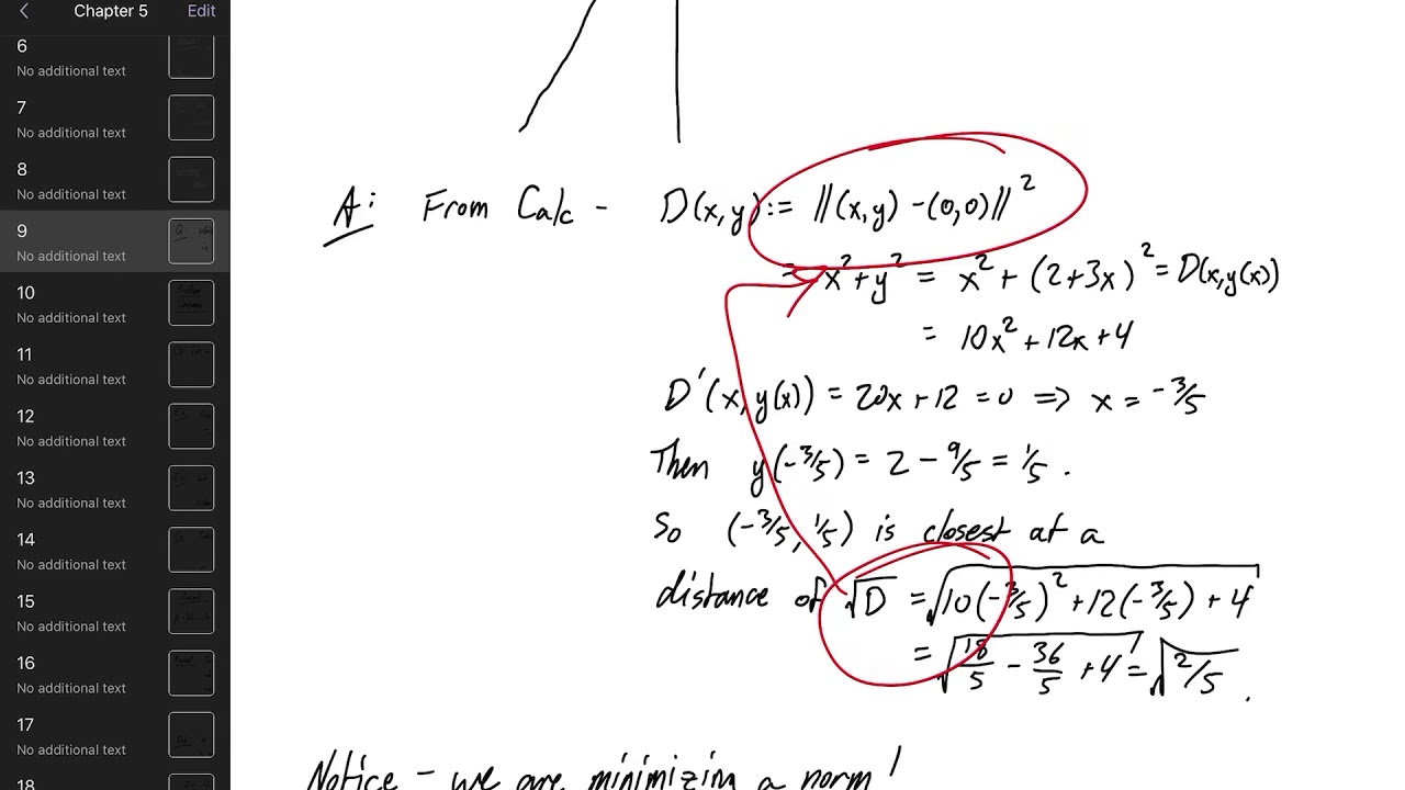 (ALA15) The Closest-Point Problem Via The Minimization Principle