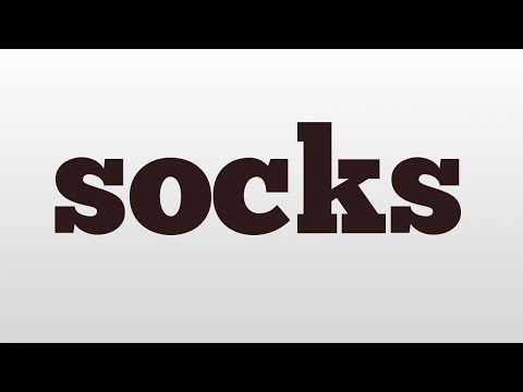 socks meaning and pronunciation