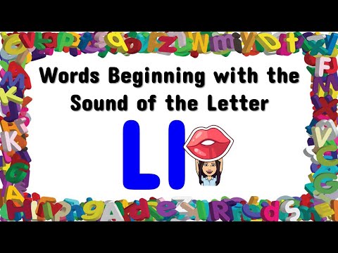 Letter Ll | Words Beginning with the Sound of the Letter Ll | English | Teacher Beth Class TV