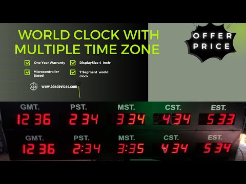 World Clock Multiple Time Zone #clock #worldclock