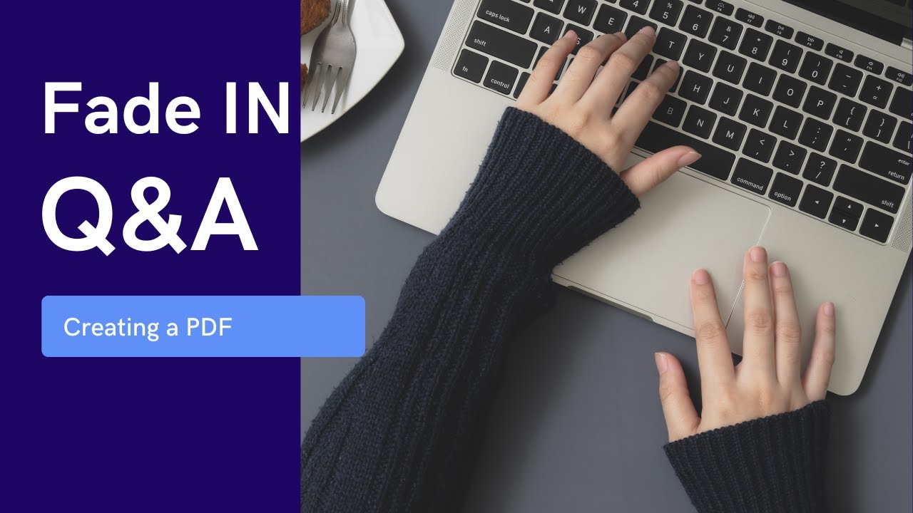How to create a PDF of your script with Fade In