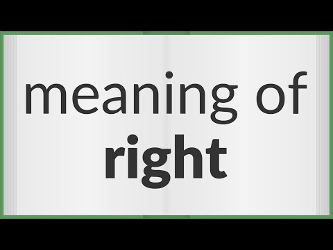 Right | meaning of Right