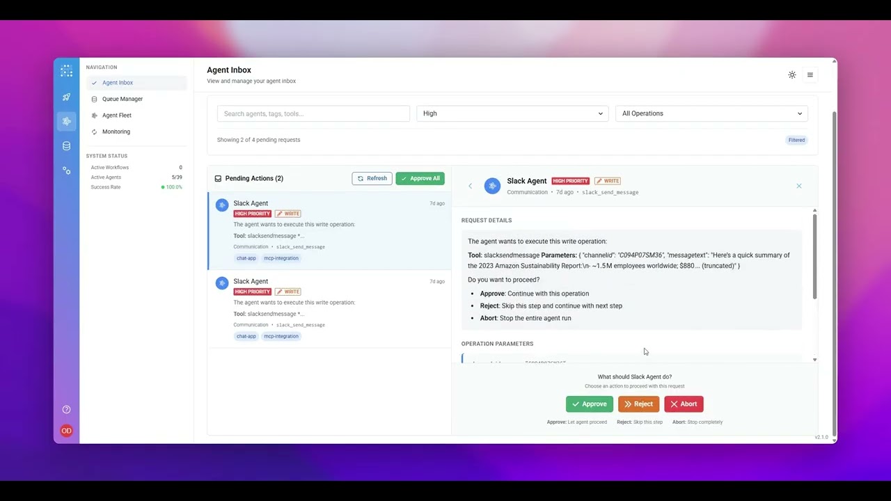 Agent Inbox & Queue Manager