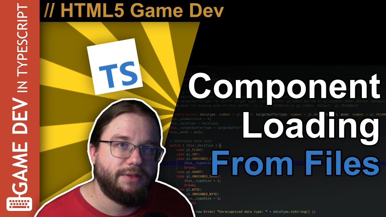 TypeScript WebGL Game Engine Tutorial #14 - Components from Files