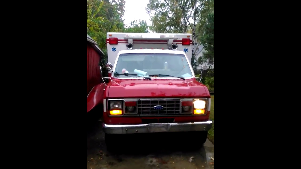 1991 Ford E350 Ambulance test drive