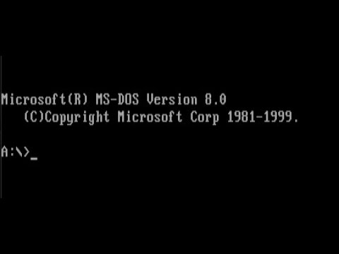 How to install MS-DOS 8.0 (unofficial MS-DOS Version+download links in description)