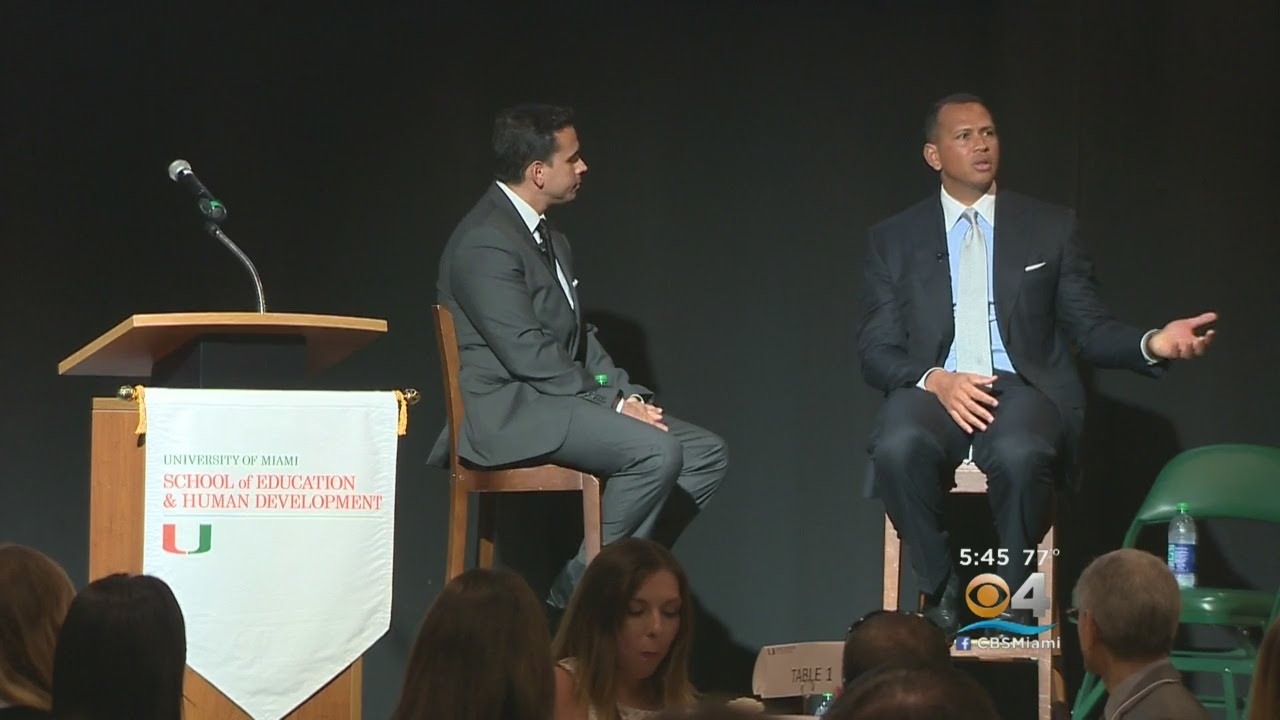 Alex Rodriguez Uses Life Lessons To Help Guide Students At UM