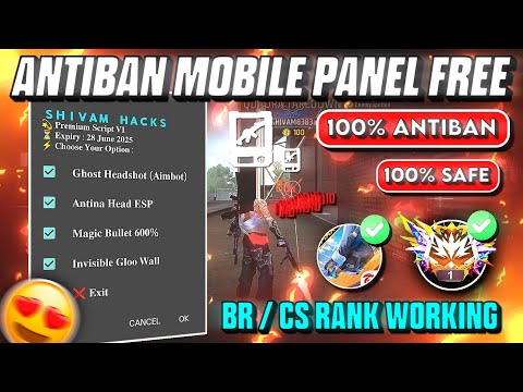 Free Fire Antiban Panel ☠️ Location + Aimbot Injector 🔥 | Antiban All Rank Working | OB49 Updated