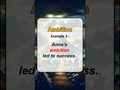 Ambition - Learn with 5 Easy Examples