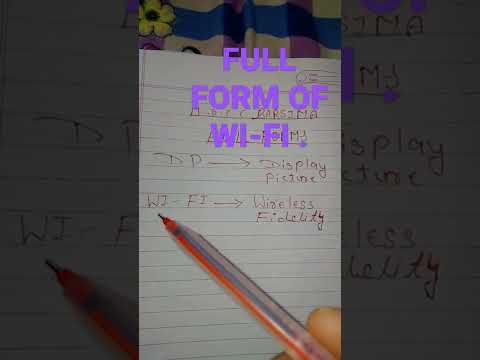 WHAT IS FULL FORM OF WI-FI ?#mdcc #barsima #