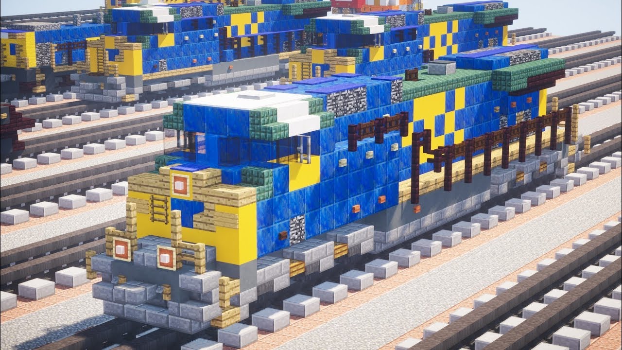 Minecraft CSX AC4400CW YN3 Train Tutorial