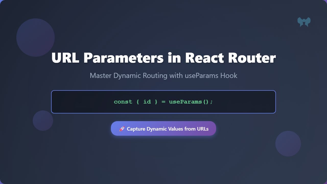 React Router URL Parameters: Dynamic Routing for Beginners 🚀