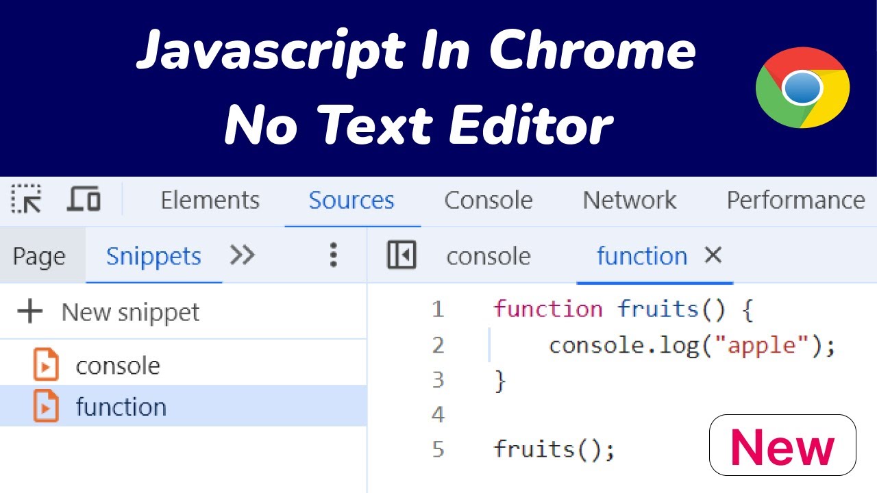 How To Run JavaScript In Google Chrome | Chrome Developer Tools