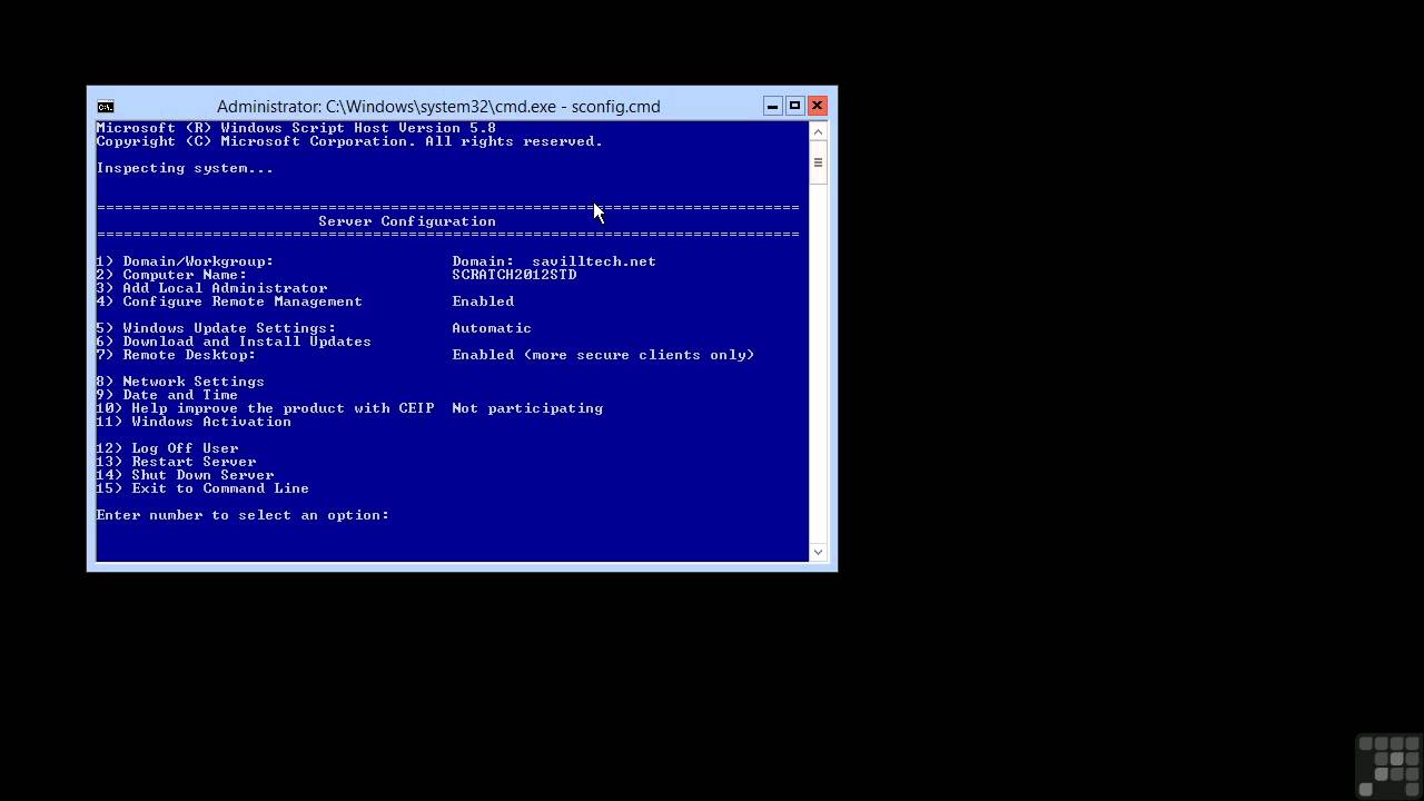 Introducing Server Core  WINDOWS SERVER 2012