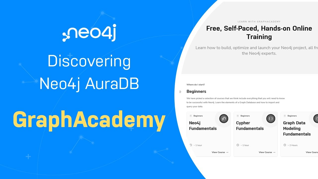 Neo4j GraphAcademy - Discover Neo4j AuraDB Free with Michael and Adam