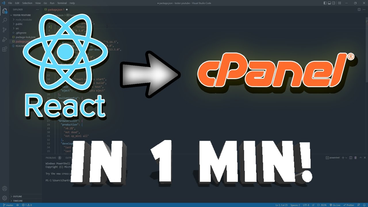 How to Deploy React App to cPanel IN 1 MIN!