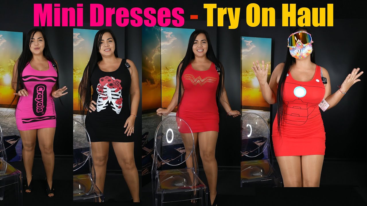 Mini Dresses Try On Haul - Rubie's Marvel & DC Super Heroes, Wonder Woman, Ironman, Plus Two More