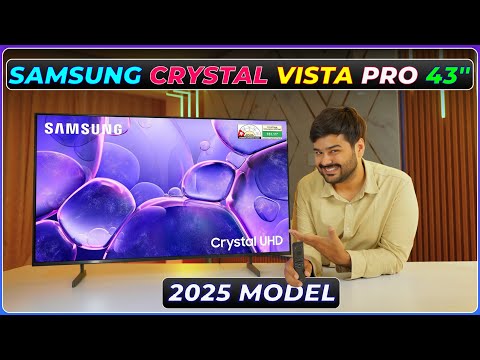 New Samsung Crystal Vista Pro [2025 Model] TV 😍 4K HDR+ Display Unboxing & Honest Review! 🔥🇮🇳📦