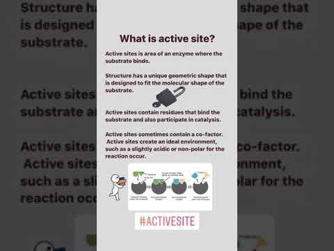 What is active site? | #Biology Notes
