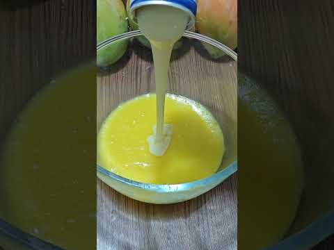 Mango ice cream #icecream #shortfeed #viral #recipe