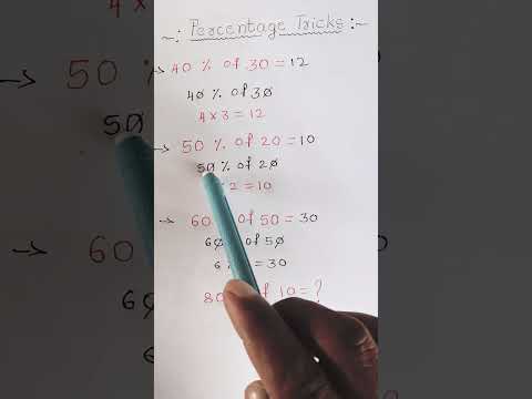 percentage easy tricks#reasoningtricks