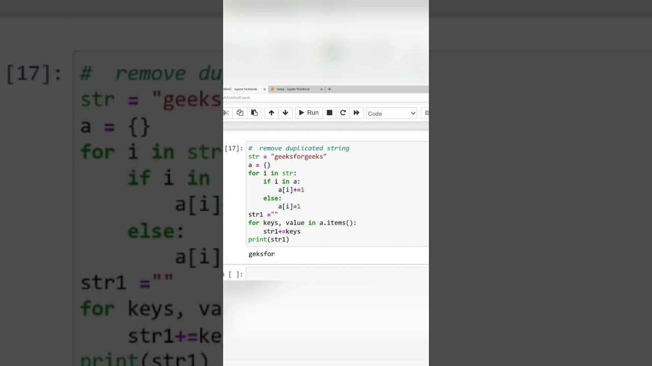 Remove duplicate character in string with python