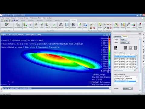 MSC Nastran; Patran Tutorial - Normal Modes; Shells and Cylindrical ...