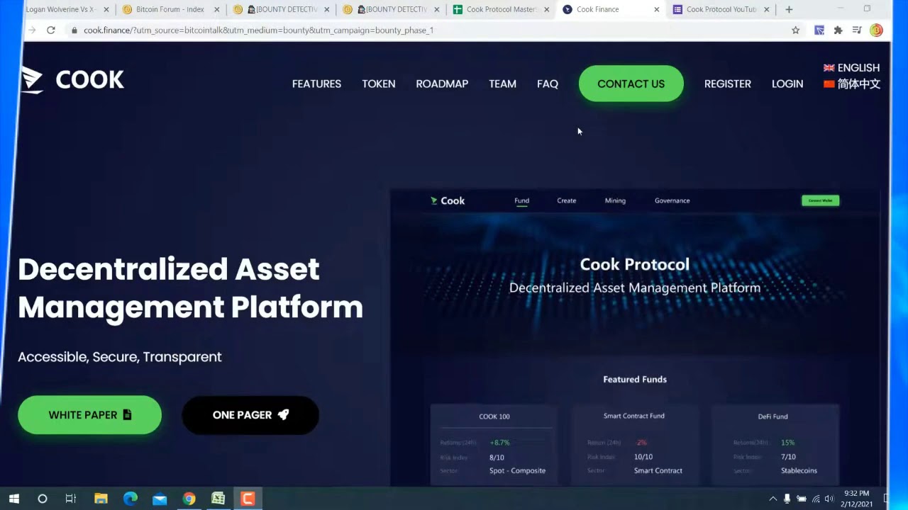 Cook Protocol - Decentralized asset management Protocol