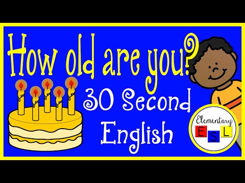 How Old Are You? - Elementary ESL English Practice for Kids