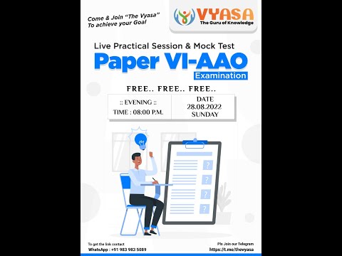 AAO Paper 6 Practical by The Vyasa