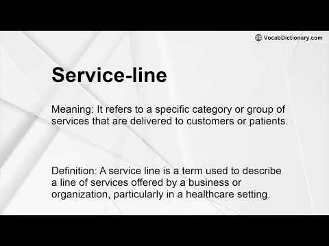 Service-line Meaning