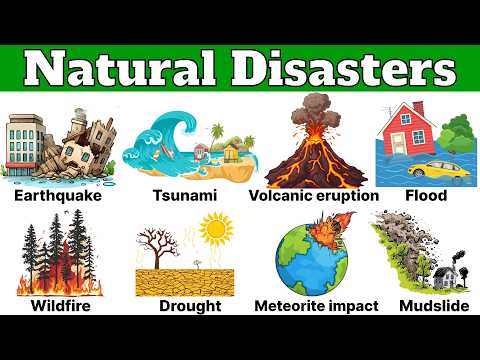 Natural Disasters | Natural Disaster Vocabulary | Learn Natural Disasters Names | English Vocabulary