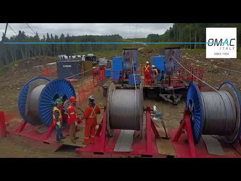 Stringing extra high voltage in Canada