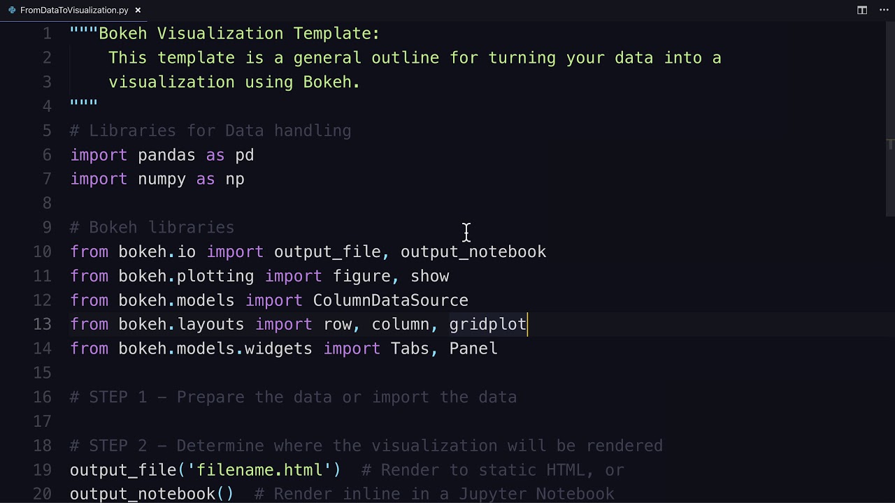 Python & Bokeh: From Data to Visualization