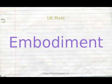How to pronounce embodiment