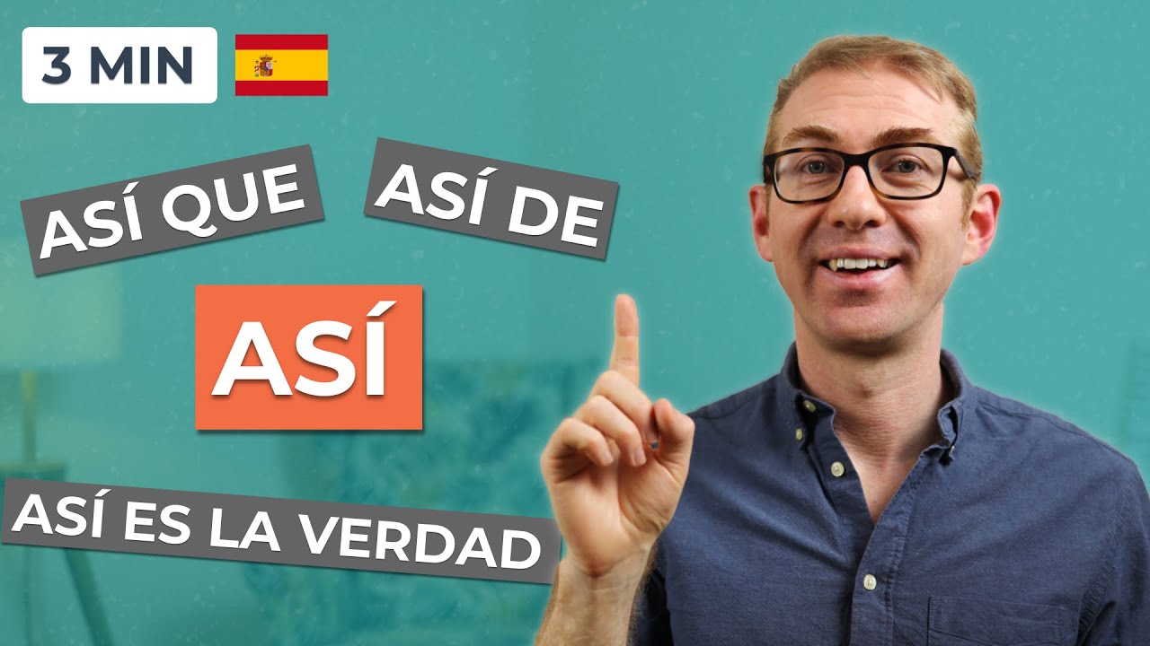 🇪🇸  Learn SPANISH in 3 minutes: Así