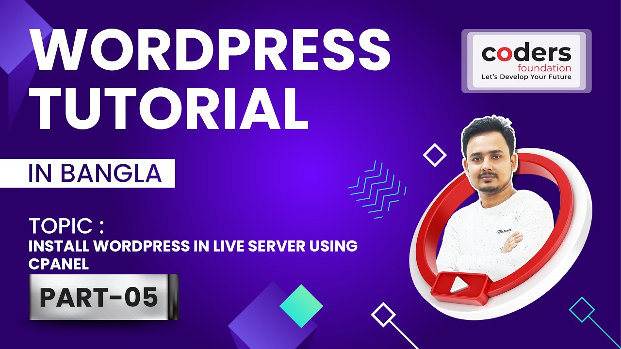 WordPress Bangla Tutorial [#5] Install WordPress in Live Server using cPanel