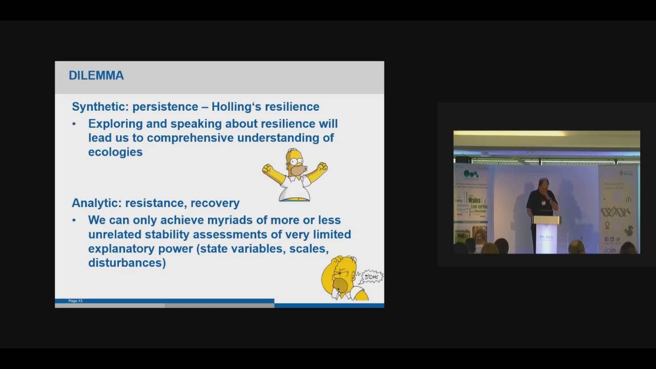 Prof Volker Grimm Exploring Resilience 18May2016