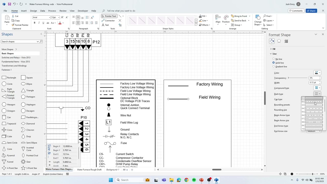 Microsoft Visio Wiring Diagram Legend Tips