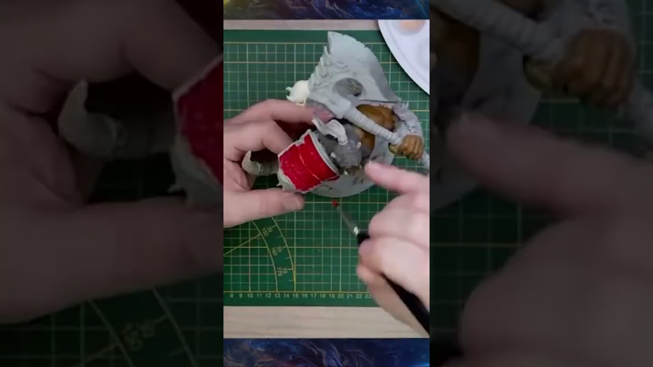 Grommash Hellscream 3d print Paint part 1