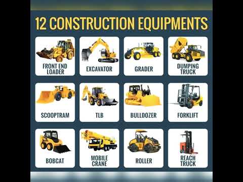 Construction equipments || English Vocabulary 🇺🇸