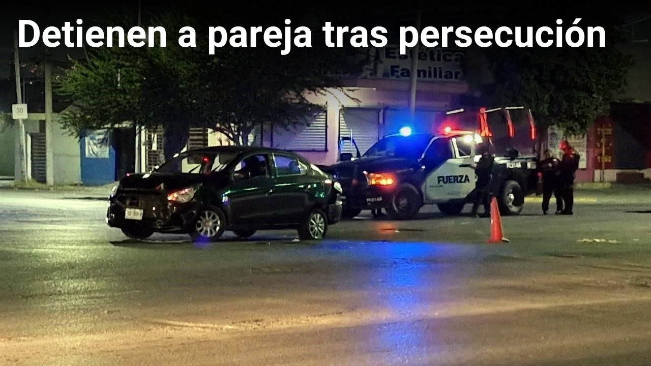Detienen a pareja tras persecuccón | Monterrey