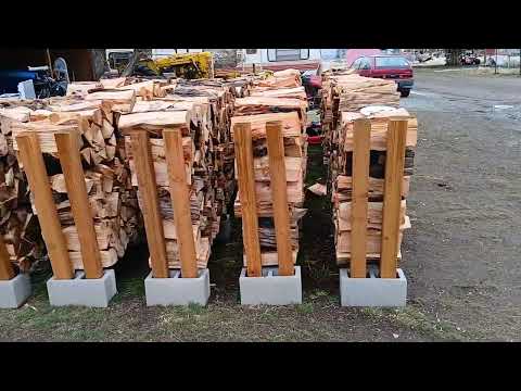 Firewood racks to dry wood fast