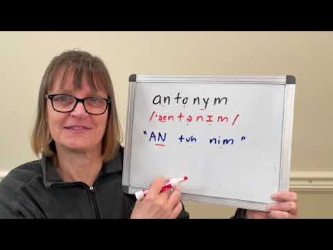 How to Pronounce Antonym