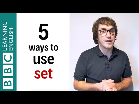 5 ways to use 'set' - English In A Minute