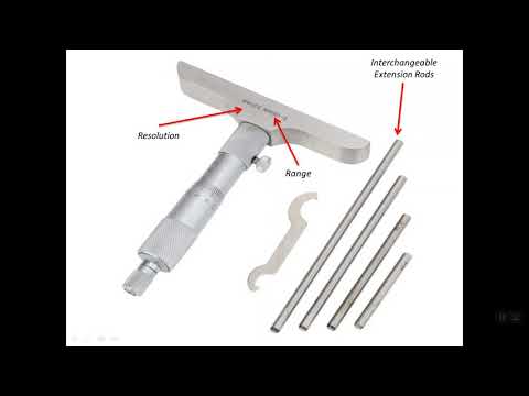 24) Reading Metric Depth Micrometer