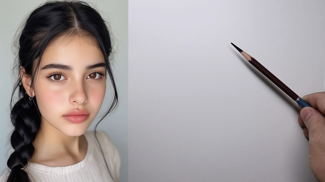 Learn face drawing techniques for beginners  | Portrait Drawing Tutorial